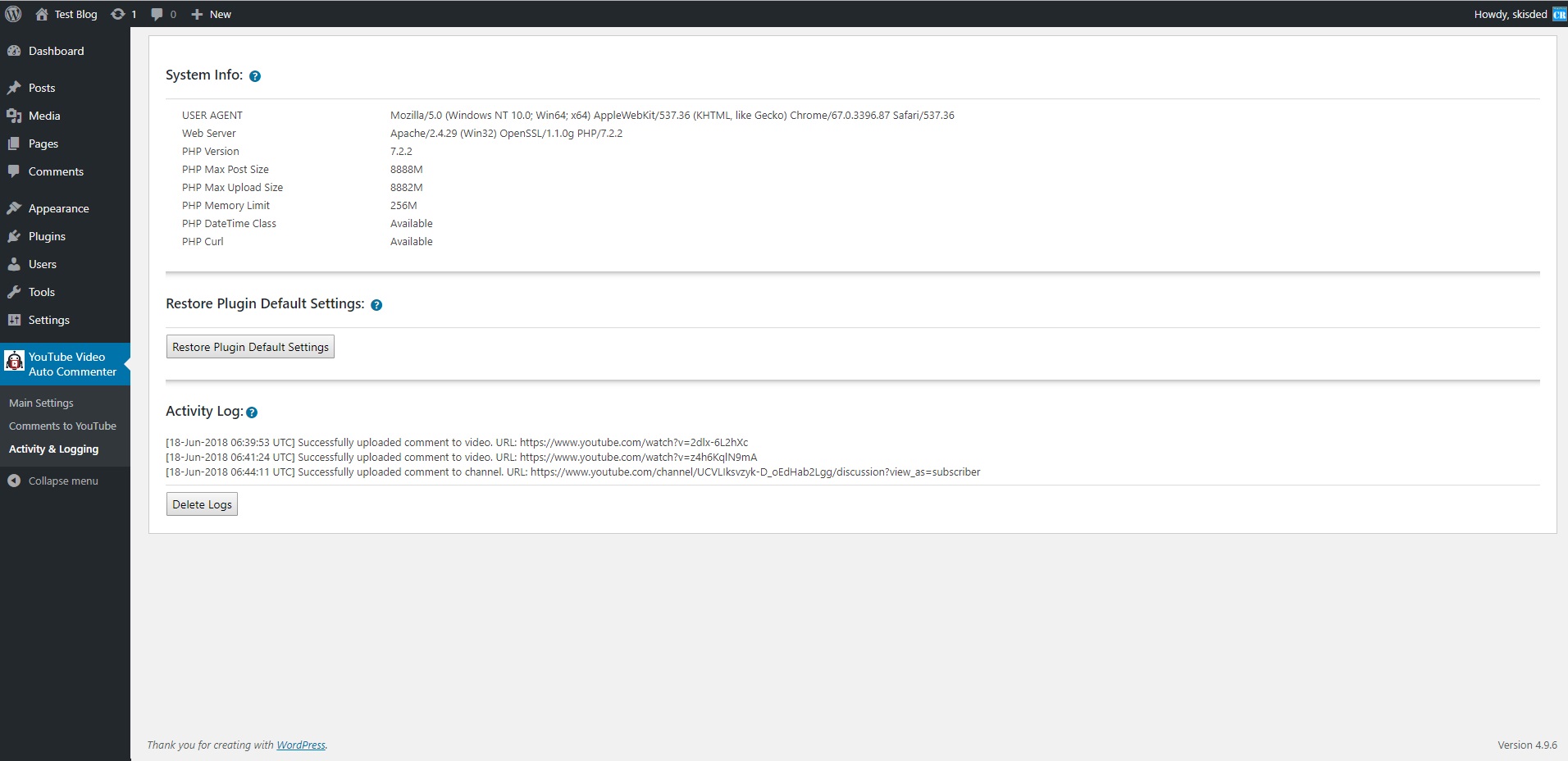 YouTube Video Auto Commenter Plugin for WordPress by CodeRevolution